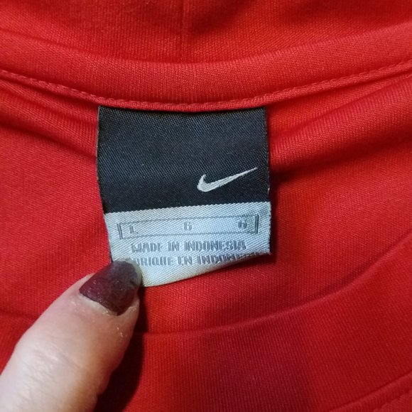 Nike | Shirts | Mens Red Nike Tshirt Size Large | Poshmark